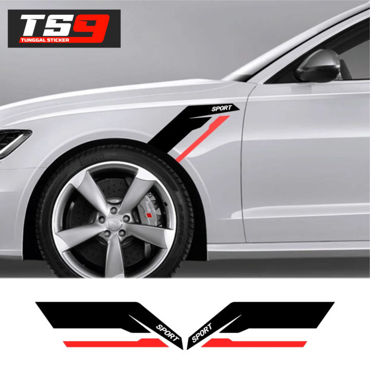 cutting sticker body samping mobil simpel minimalis cocok buat mobil ...