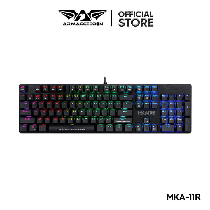 Armaggeddon MKA-11R RGB Raptor Mechanical RGB Gaming Keyboard Fully ...