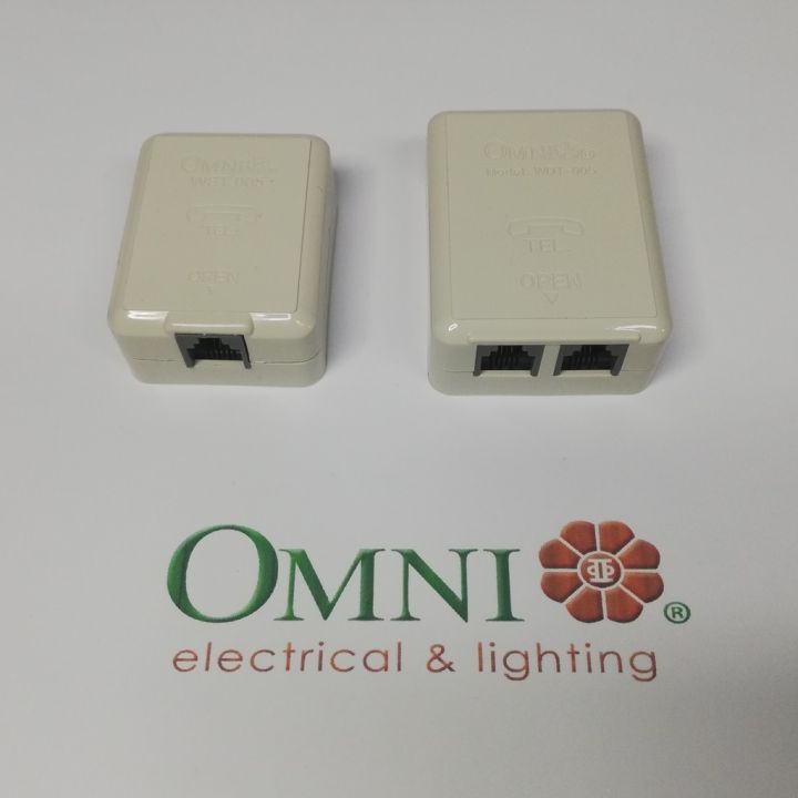 OMNI Telephone Outlet Box Single WST-005/ 2 Lines WDT-005 | Lazada PH
