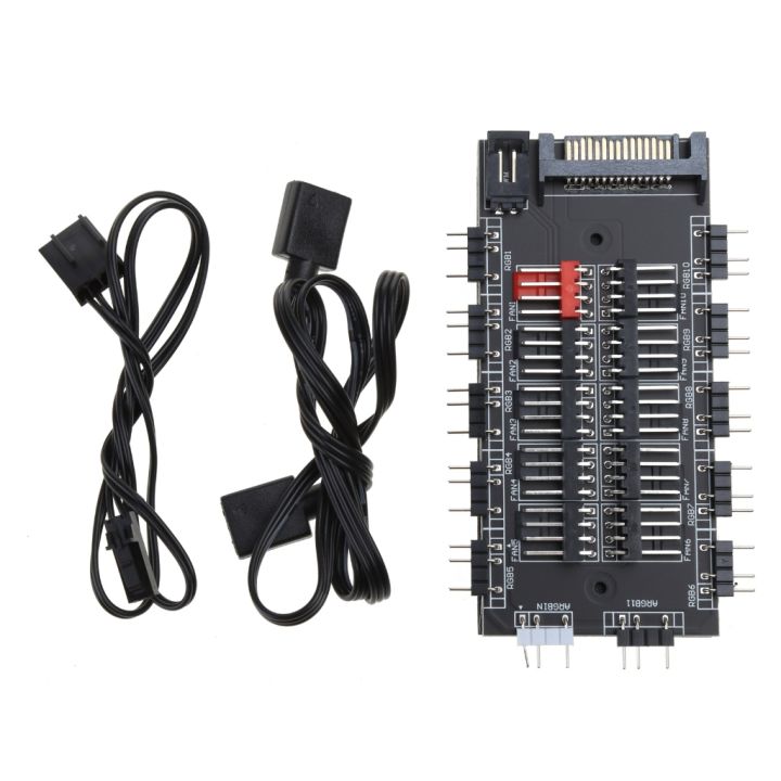 5V 3 pin argb RGBW Cáp Aura Sync RGB 10 Bộ chia Hub nguồn SATA Cáp nối ...