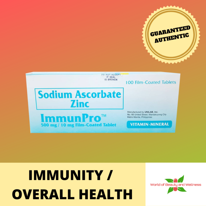 ImmunPro - Sodium Ascorbate with Zinc (100 tablets) | Lazada PH