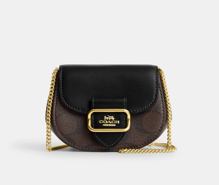 Coach Morgan Card Case On A Chain In Signature Canvas | Lazada PH