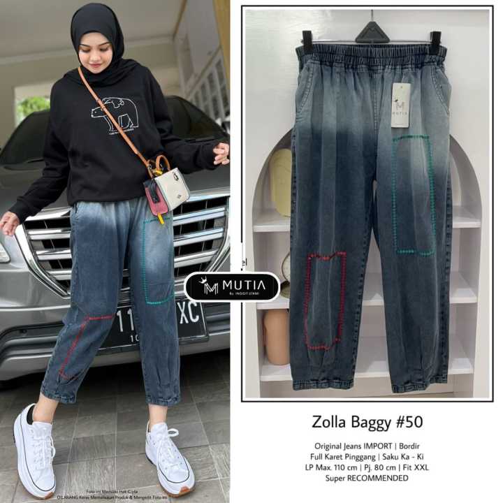 ZOLLA BAGGY JEANS #50 BY MUTIA | Lazada Indonesia