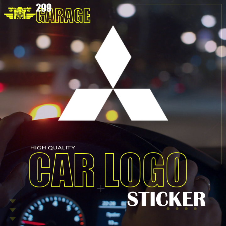 MITSUBISHI CAR LOGO STICKERS (Vinyl) | Lazada PH