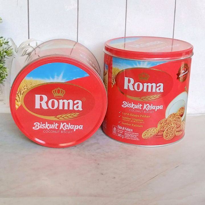 Roma Biskuit Kelapa kaleng 345gr | Lazada Indonesia