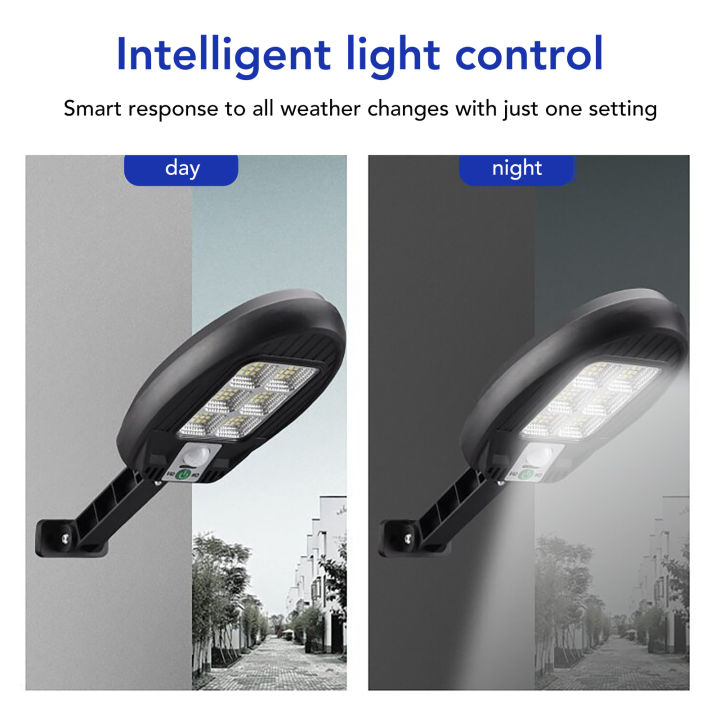 LED Street Lamp Solar Street Light Motion Sensor White Light IP65 ...