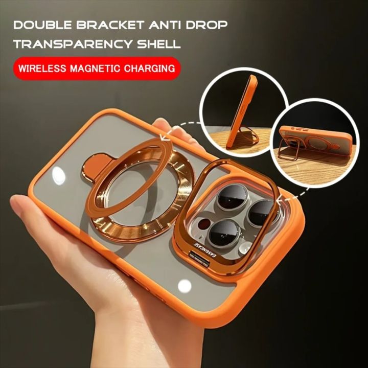HOCE Luxury Lens Ring Bracket Phone Case For iPhone 15 16 Plus 12 13 14 ...
