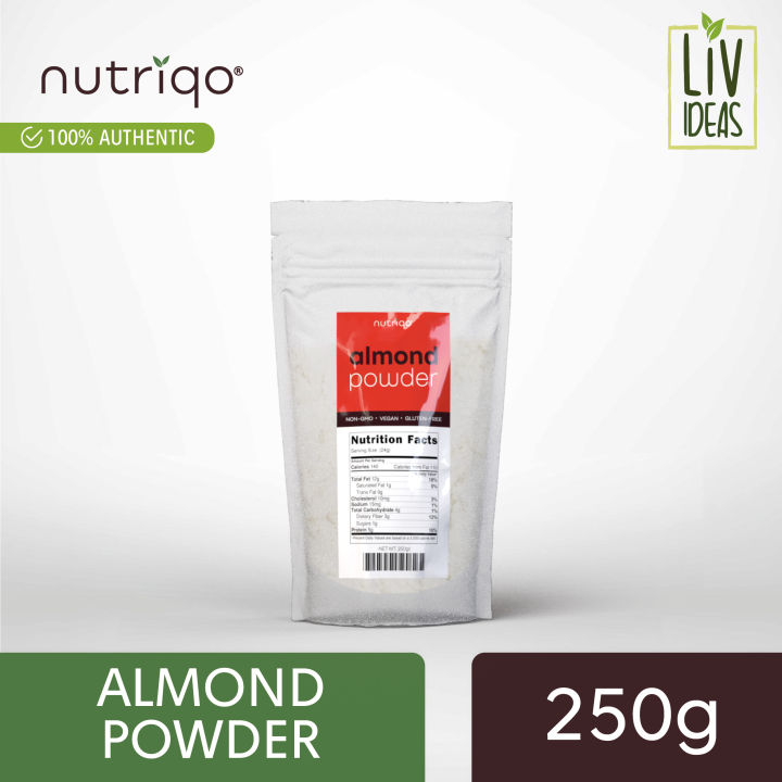 Nutriqo Almond Powder 250g (Extra-Fine, Non-GMO, Vegan, Gluten-Free ...