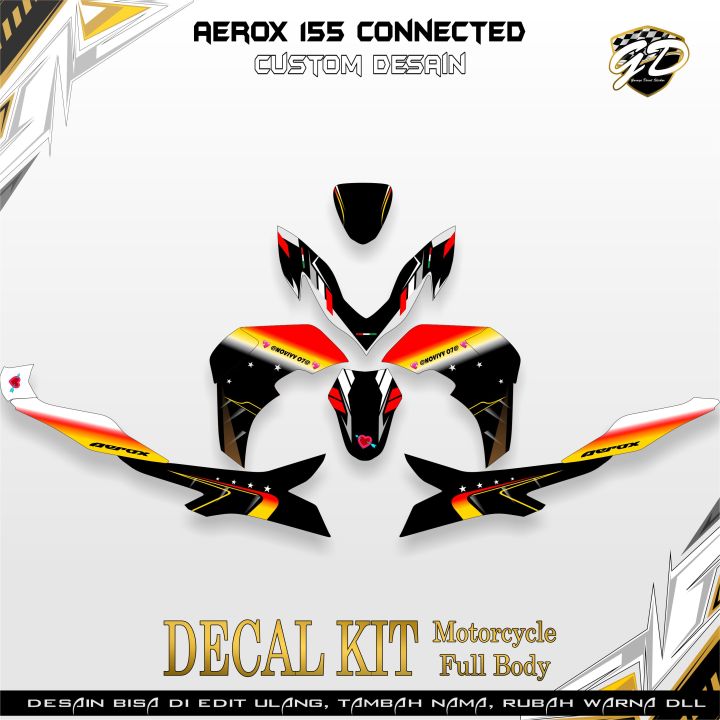 Decal New Aerox 155 Connected Full Body Decal Aerox New 155 Full Body ...