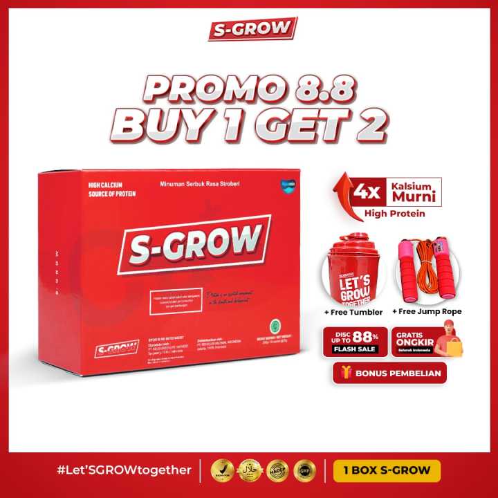 Susu S-Grow Susu Peninggi Badan Ori 1 Box Original 100% | Lazada Indonesia