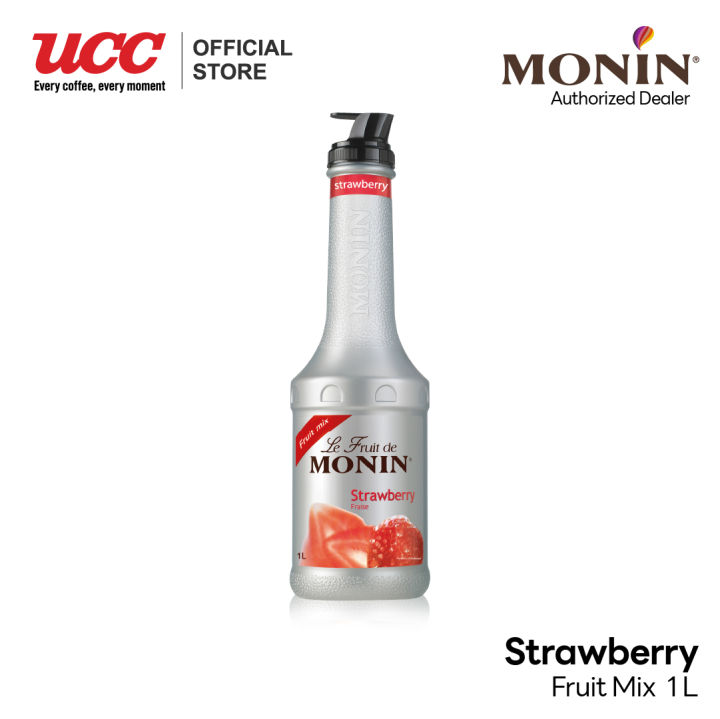 MONIN Strawberry Fruit Mix สตรอว์เบอร์รีฟรุ๊ตมิกซ์ 1L. | Lazada.co.th