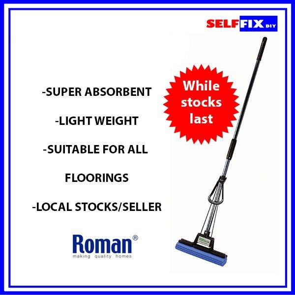 [ORIGINAL] Roman Magic Mop - Floor Mop with Super Absorbent Sponge for ...