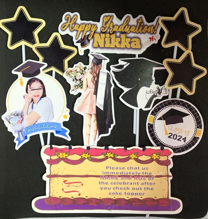 GRADUATION AND MOVING UP DESIGN CAKE TOPPERS | Lazada PH