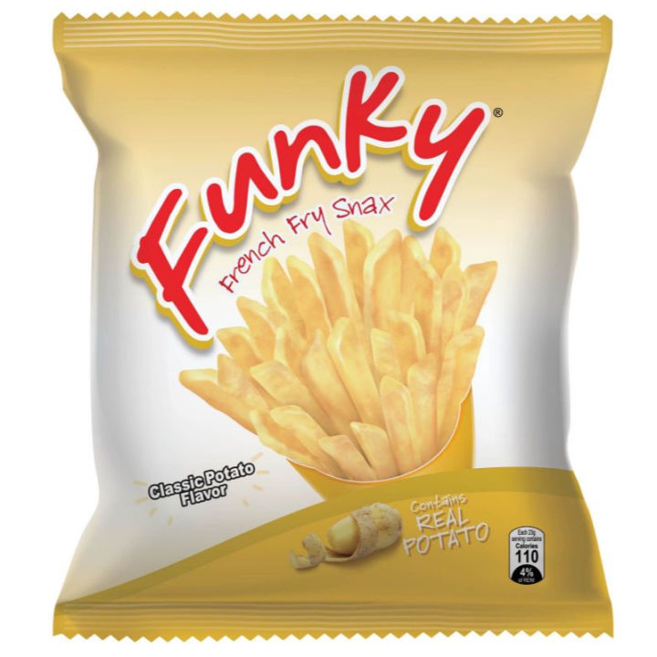 Funky French Fry Snax Classic Potato Flavor Snacks 23g | Lazada PH