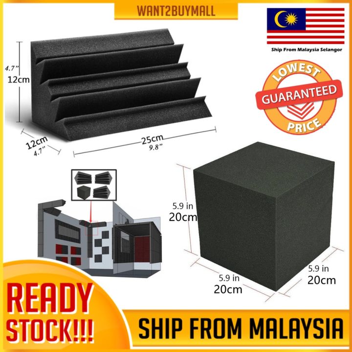 1pcs Music Sound Bass Trap Studio Accessorie Wall Corner Acoustic Foam ...