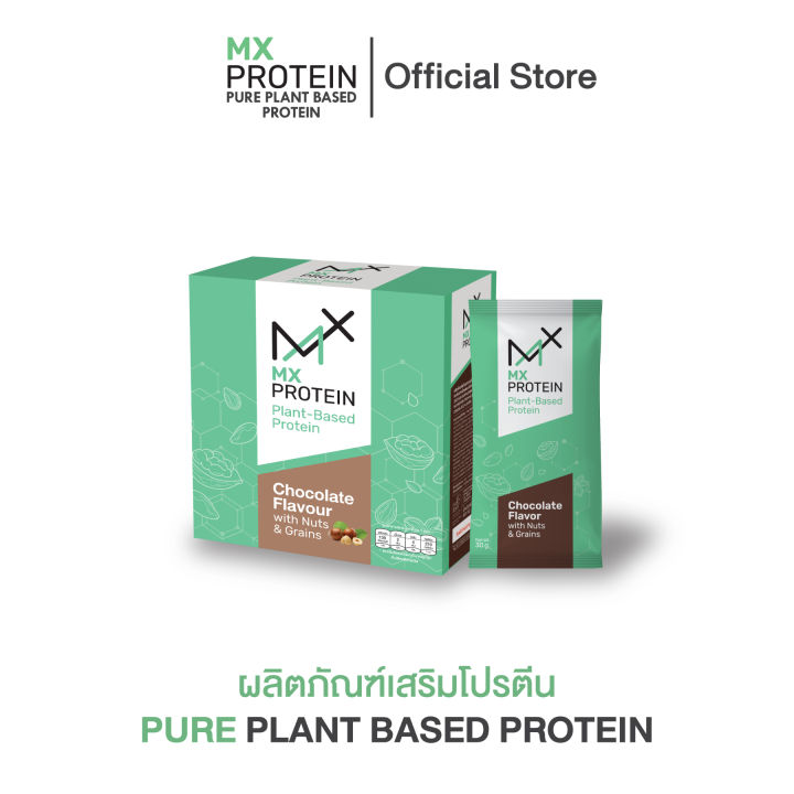 MX Protein (เอ็มเอ็กซ์โปรตีน) เพียว โปรตีนจากถั่วอัลมอนด์ ผสานถั่ว ...