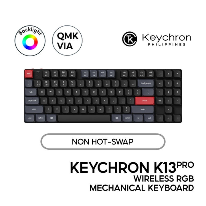 Keychron K13 Pro QMK Keyboard TKL w/ numpad Layout, Wired/Bluetooth ...