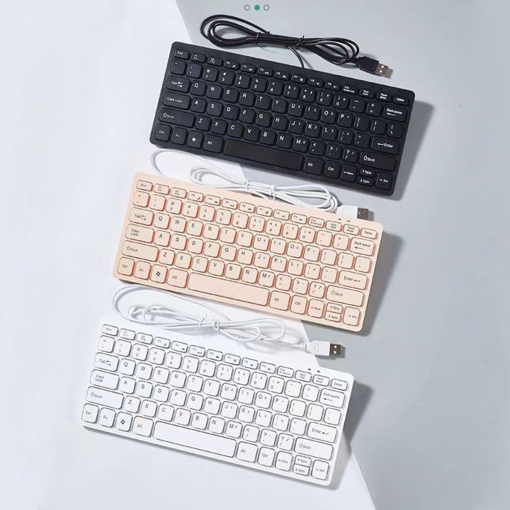 Wired Keyboard with Multimedia Keys Efficient Office Keyboard Compact ...