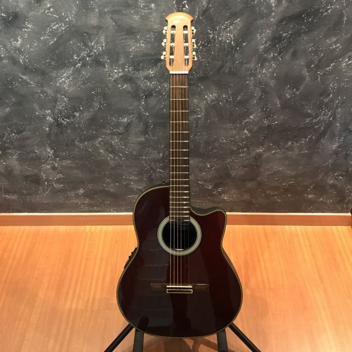 Ovation Applause AE34 Ruby Red Nylon String Guitar | Lazada