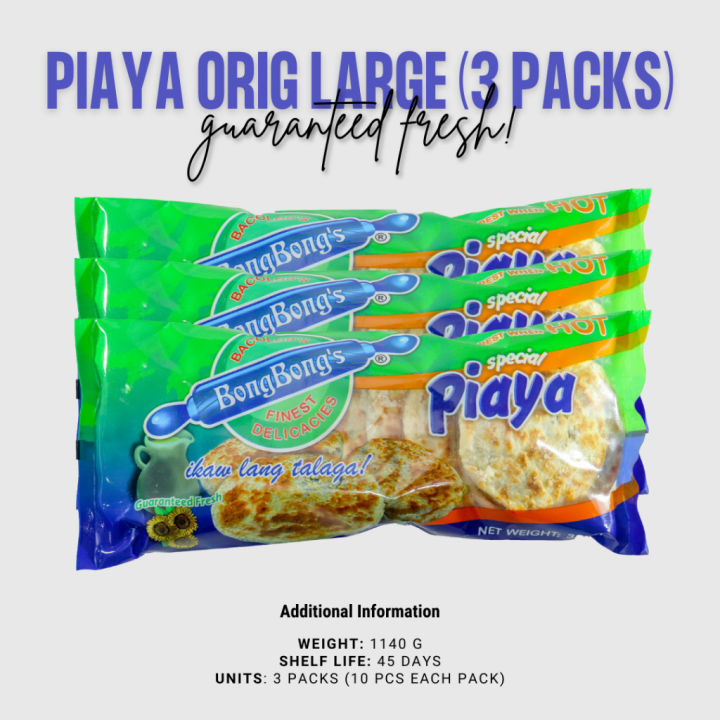 BongBong's Piaya Original Large I 3 Packs | Lazada PH