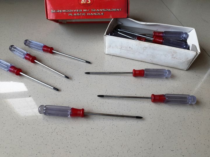 Obeng Kembang Magnet Plus + 3 Inch Screwdriver Transparent Plastic ...