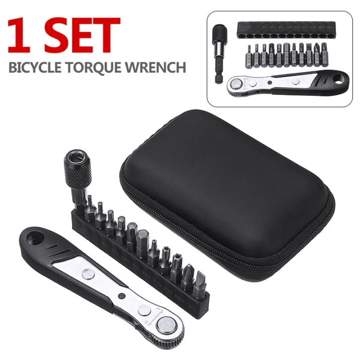 MTB Mountain Bike Road Torque Wrench Set Allen Key Socket Bicycle ...