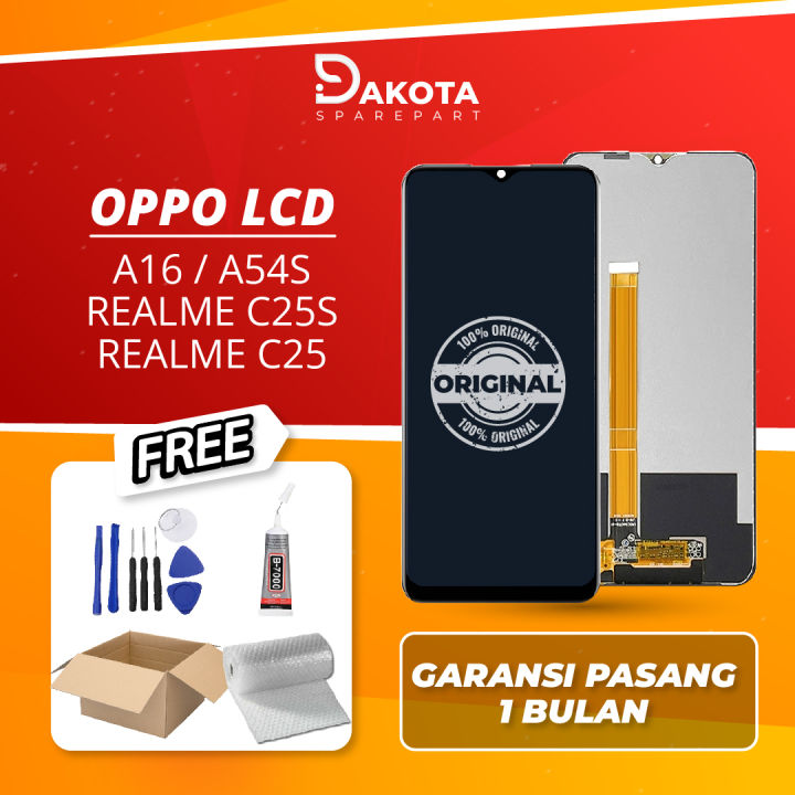 [ORIGINAL] LCD REALME C25 / C25S / OPPO A16 / A16S FULLSET COMPLETE ...