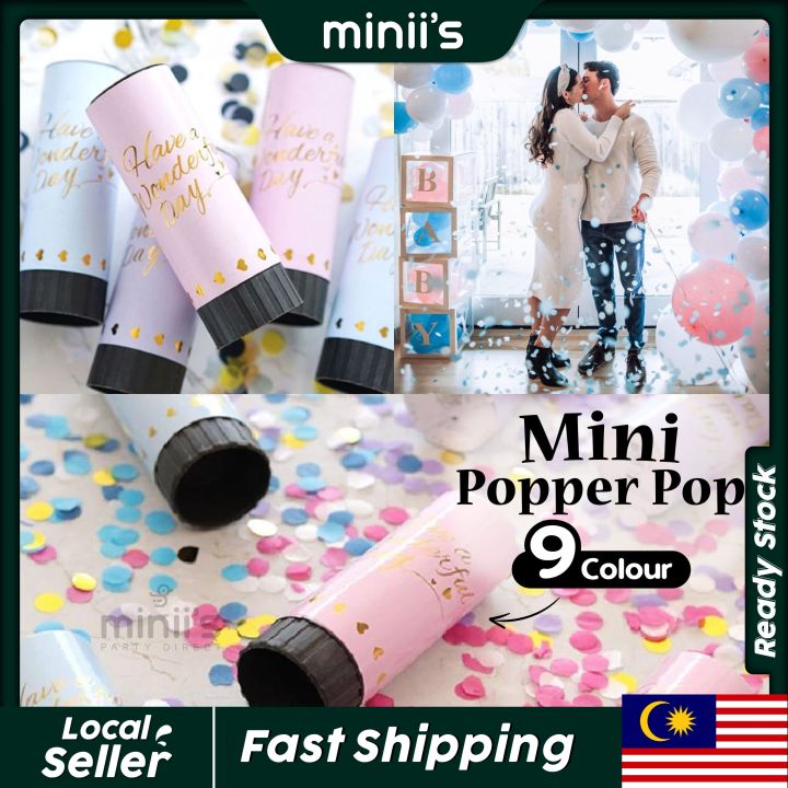 Minii's Round Confetti Mini Poppers Wedding Anniversary Supplies ...