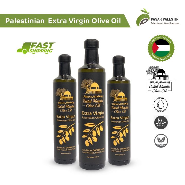 Premium Palestinian Extra Virgin Olive Oil - Cold-Pressed, Hand-Picked ...