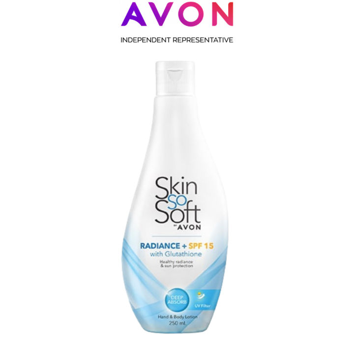 AVON Skin So Soft Glutathione With SPF 15 Hand & Body Lotion 250 ML ...