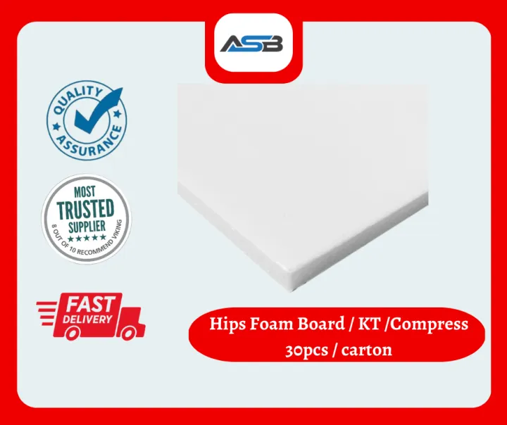 Compress Board / KT foam board / Hips board, 5mm X 4' X 8' size Foam ...