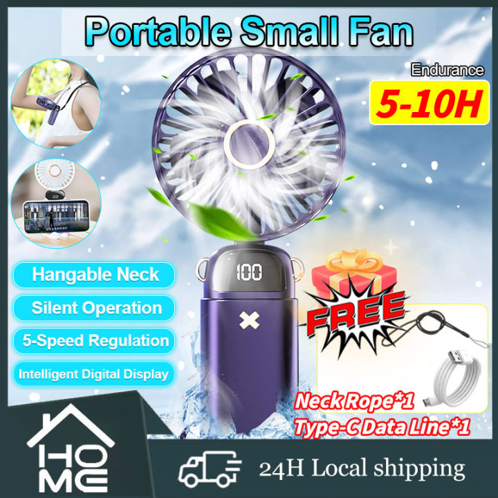 Portable USB Mini Fan Adjustable Mini Fan Cooling Fan 5 Speed ...