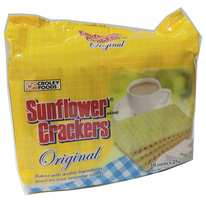 Sunflower Original Flavor Sandwich Crackers 25g x 10s | Lazada PH