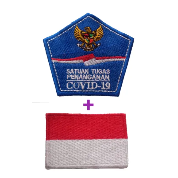 Logo Bordir SatGas Sepasang dengan Bendera | Lazada Indonesia