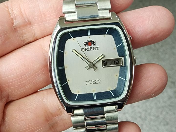 นาฬิกา Vintage Orient TV Dial จอทีวี Automatic Gents มือ 2 สภาพสวย ...