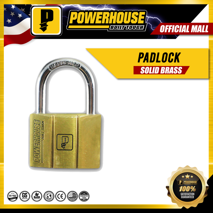 Powerhouse Solid Brass Padlock Short Shackle PHDH | Lazada PH