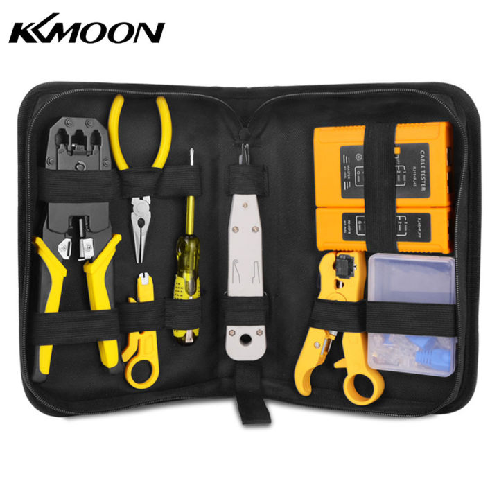 Handskit RJ45 RJ11 RJ12 Network Repairing Plier Tool Kit with Cable ...