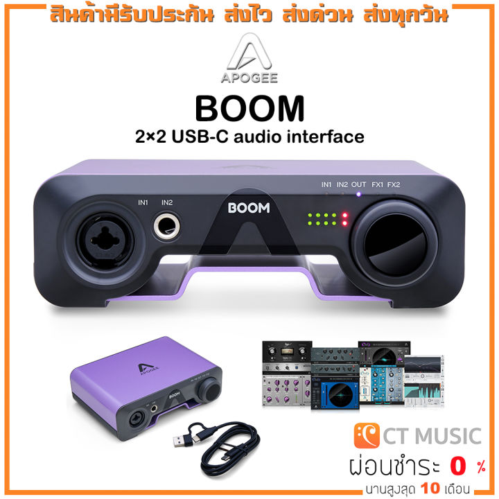 Apogee BOOM 2×2 USB-C audio interface ออดิโออินเตอร์เฟส Audio Interface ...