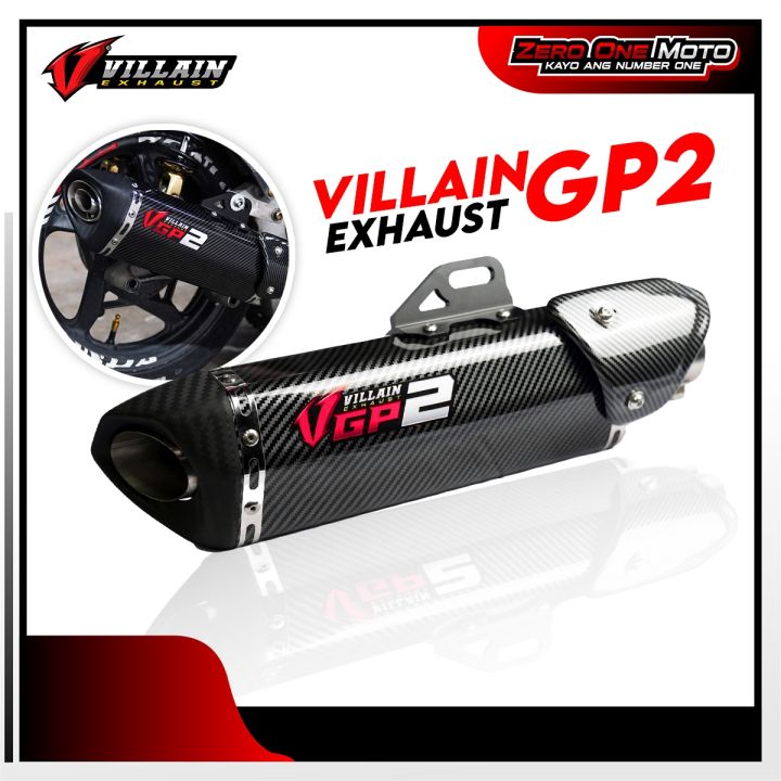 VILLAIN GP2 CARBON MUFFLER FULL SYSTEM WITH ELBOW AND SILENCER FOR ...