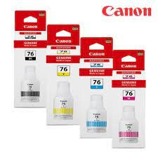 Canon GI-76 Bottle Ink Black Cyan Magenta Yellow (Original) GI76 GI 76 ...