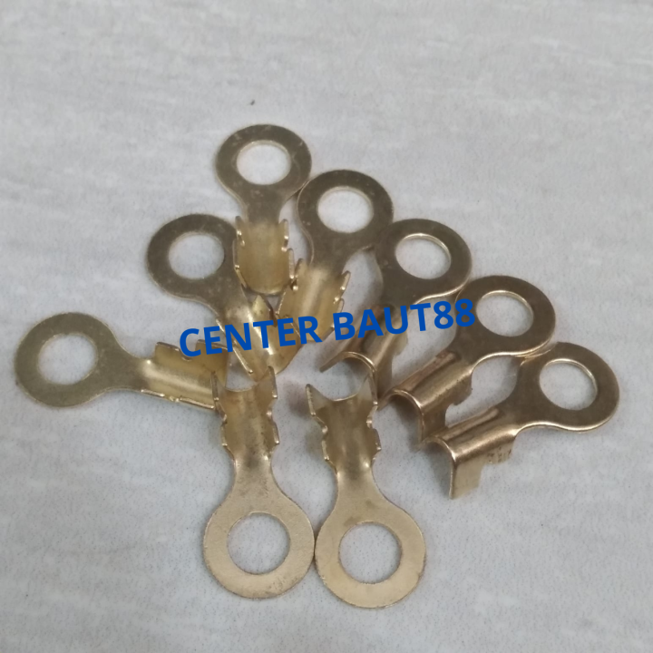 ( PAKET 20 PCS ) Skun Aki Bulat M6/Terminal Aki/ Skun Kabel M6 Lapis ...