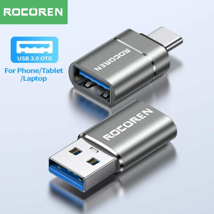 Rocoren OTG Adapter Type C to USB 3.0 Converter for Android Macbook Pro ...