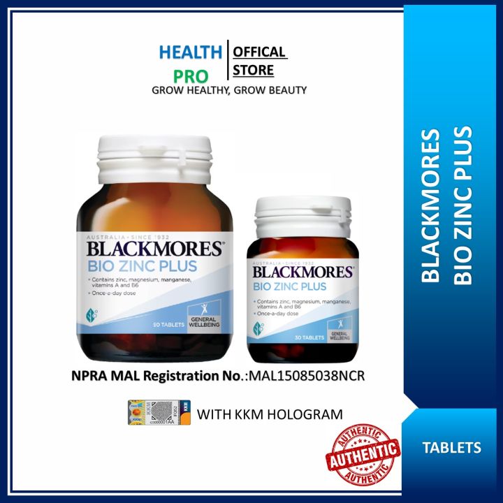 BLACKMORES Bio Zinc TABLETS EXPIRY:01/2026 | Lazada