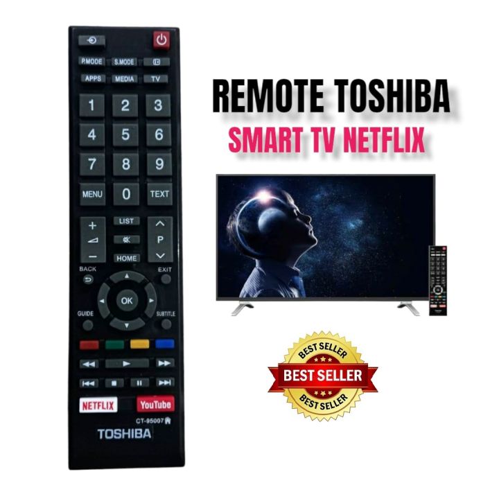 TANPA SETTING & SESUAI GAMBAR - Remot Remote TV Toshiba LCD LED Android Smart TV REGZA Tombol ...