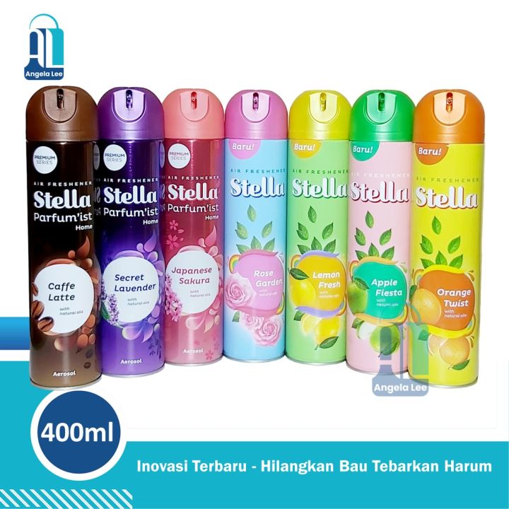 Pengharum ruangan Spray Stella Home Semprot Botol 400ml angela lee ...