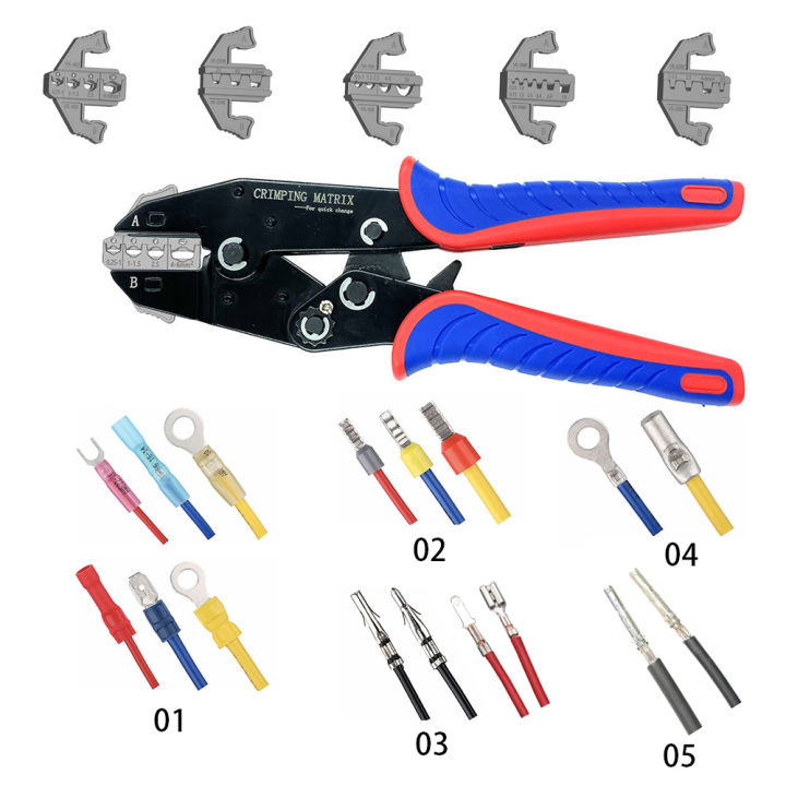 Terminal Electrical Multitool Pliers 28-5AWG Crimper Electric Wire ...