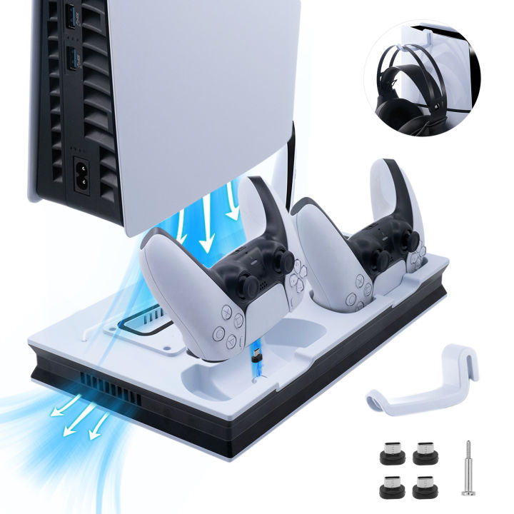 Multifunctional Cooling Stand with Dual Controller Charging for PS5/PS5 ...