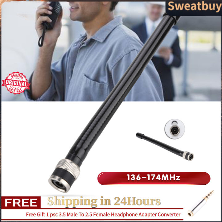 V80 Helical VHF BNC Antenna 136-174MHz For ICOM IC-V8 IC-V80 IC-V82 IC-V85 IC-V80E Handheld Rad ...