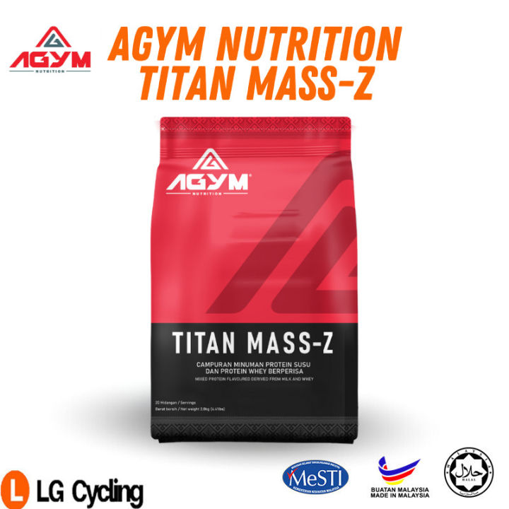 Titan Mass-Z Agym Nutrition Weight Mass Gainer 2kg Penambah Berat ...