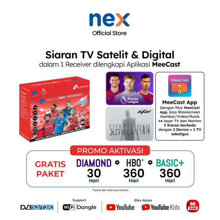 Nex Parabola - Combo Merah | Lazada Indonesia